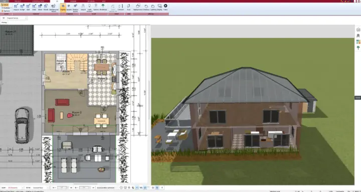 Drawing a House in 2D/3D – with Plan7Architect