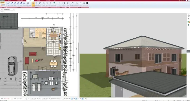 3D CAD Drawing Software for Houses and Floor Plans