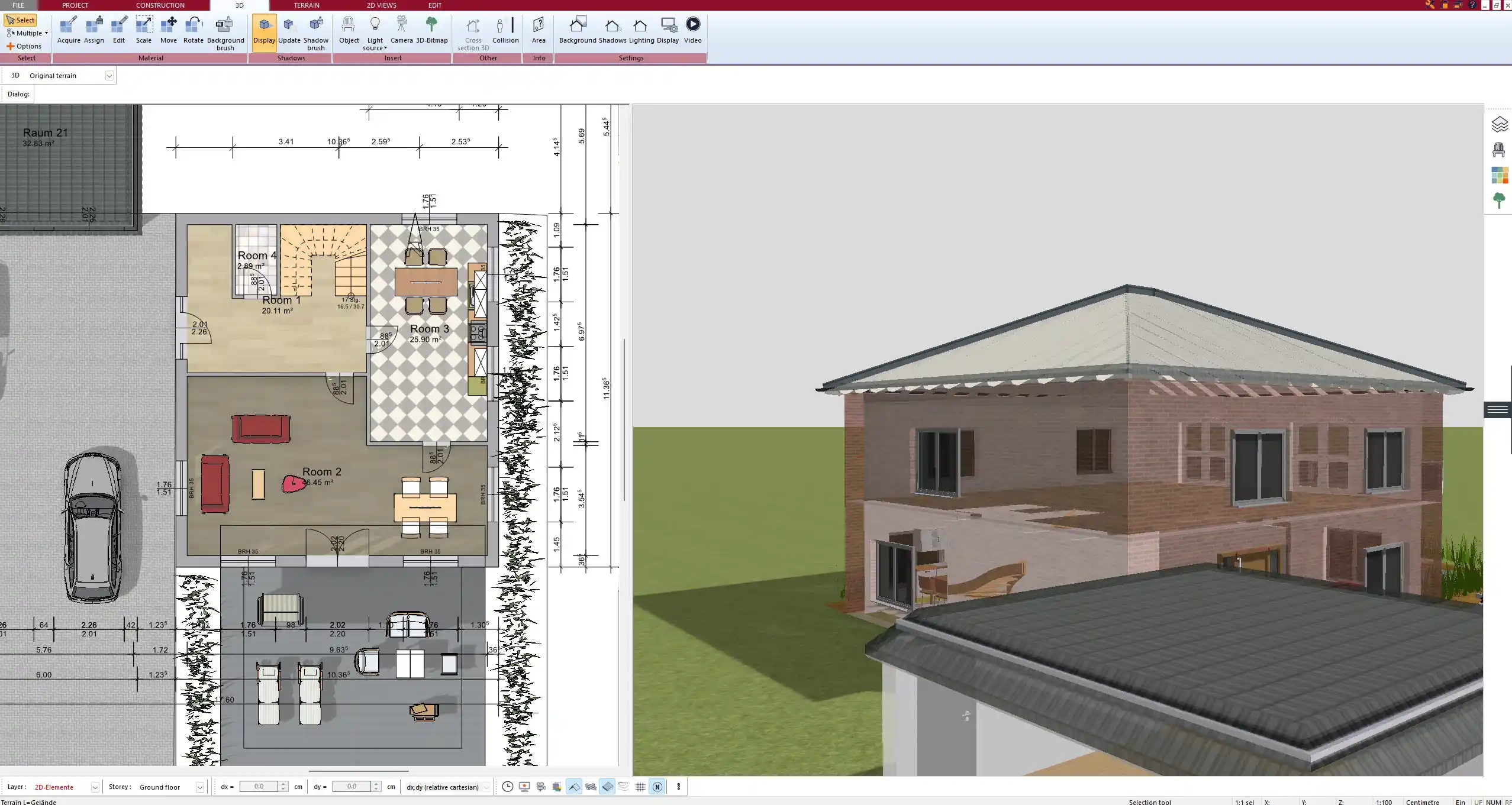 3D CAD Drawing Software for Houses and Floor Plans