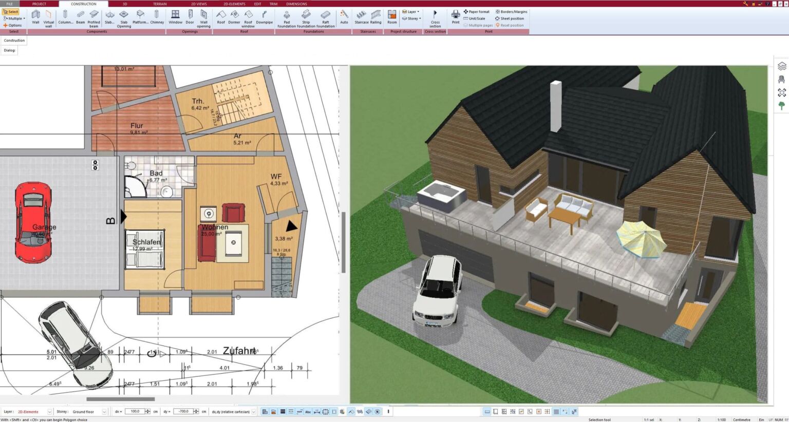3D CAD House Planner & Architecture Software/Program