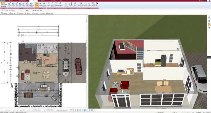 3D CAD Interior Design Software for Planning Rooms