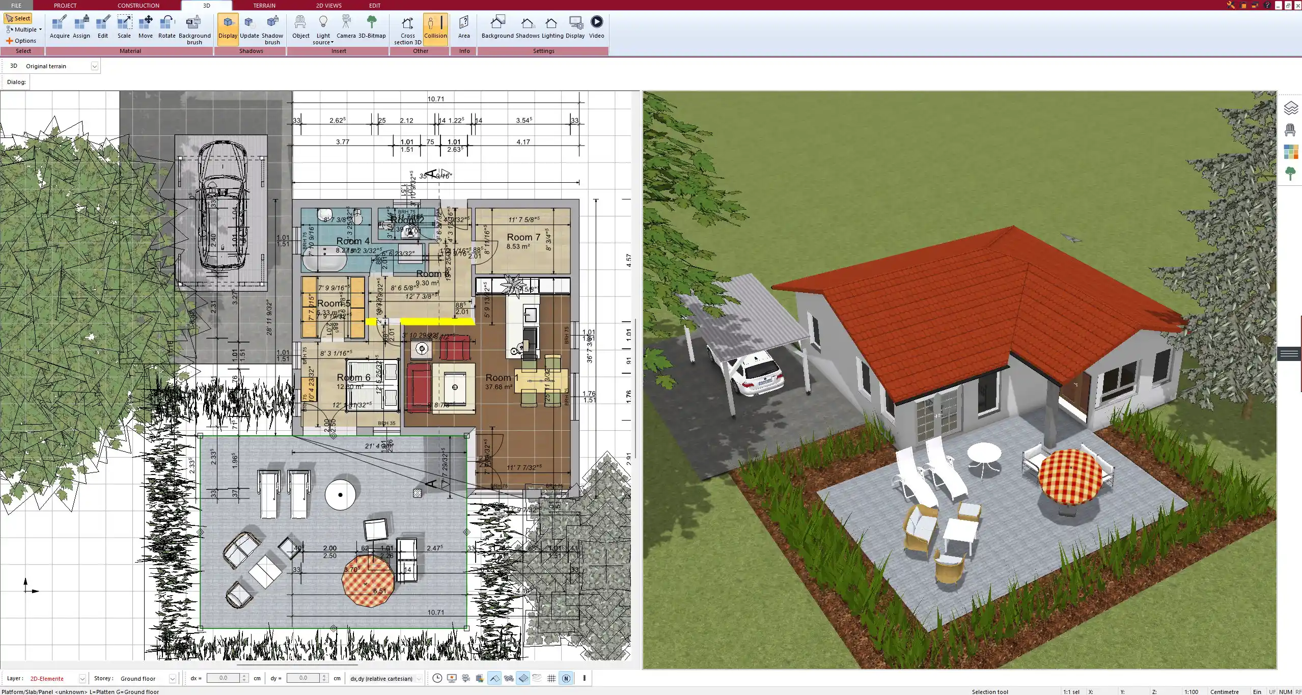 Atrium House Floor Plan – Design It Yourself with Plan7Architect